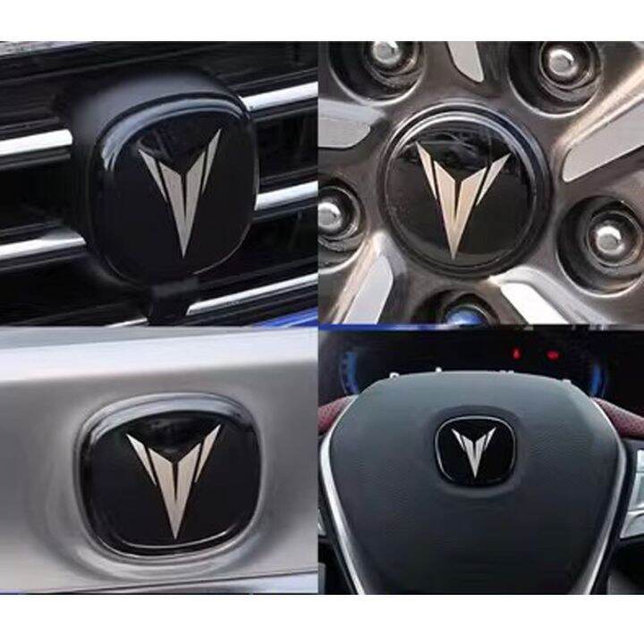 For 18-21 Changan Eado Plus Car Logo Stickers Front Rear Steering Wheel ...