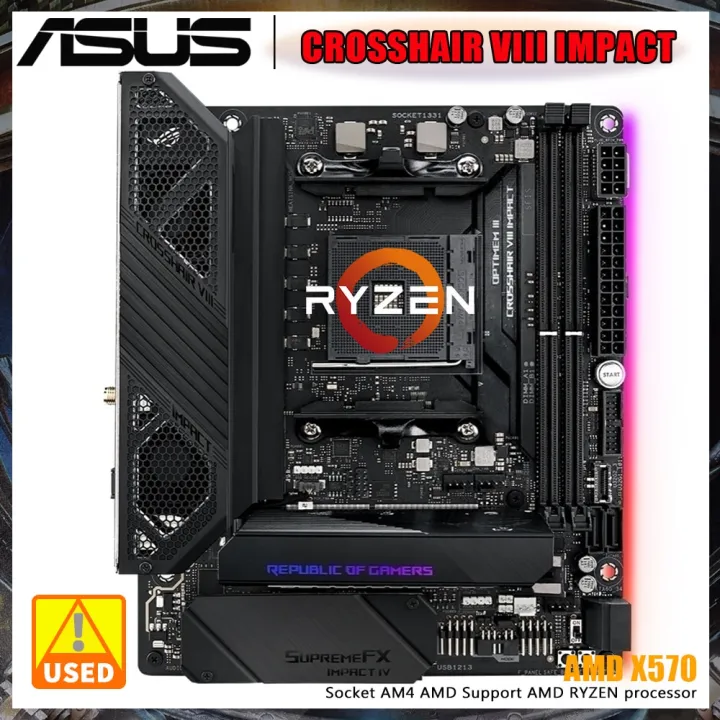 ASUS ROG CROSSSHAIR VIII IMPACT Motherboard With AMD X570 Chipset Mini-ITX 20.3×17.0Cm Socket ...