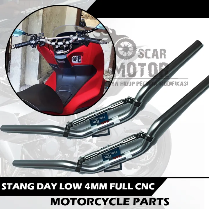 Stang Day fatbar low Plus Stabilizer Universal Motor Chrome 4mm NEW ...