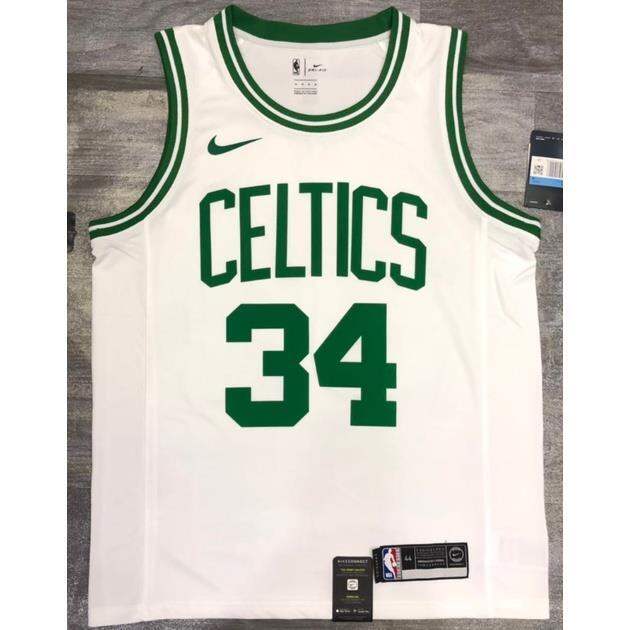 Most popular 【hot pressed】nba jersey Boston Celtics No. 34 Pierce white ...