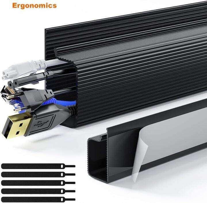 Cable Raceway Cable Management ProOffice 96in J Channel s - 6X 16in ...