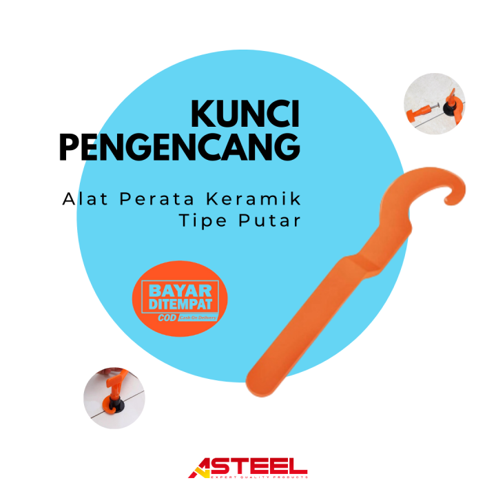 Alat kunci pengencang perata keramik tipe putar 1 Pc / Alat perata ...