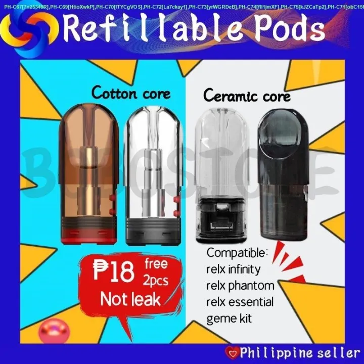 Refillable P ds Relx infinity phantom essential relix vape Pad for vape ...