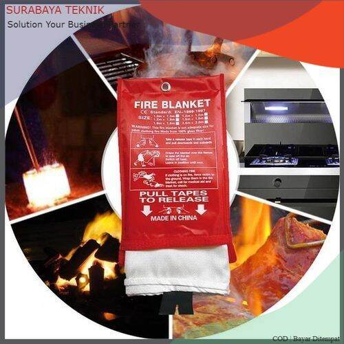 FIRE BLANKET EMERGENCY SAFETY COVER SELIMUT PEMADAM API | Lazada Indonesia