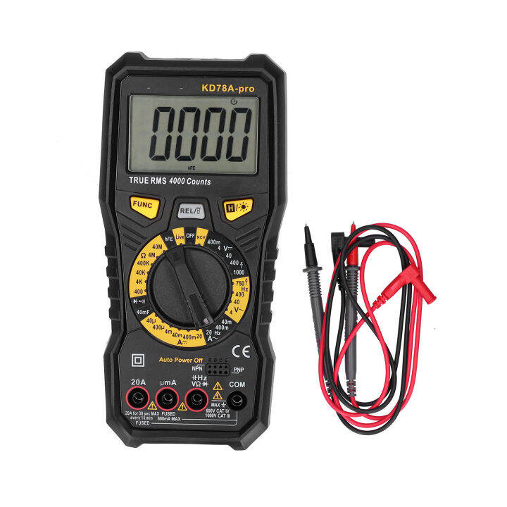 Multifunction Digital Multimeter True RMS Intelligent LCD Autoranging ...