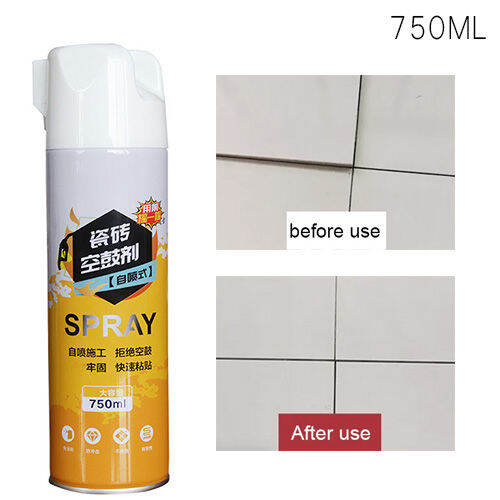 TILE ADHESIVE SPRAY- Strong Adhesive Wall Tiles Floor Loose Glue Grout ...