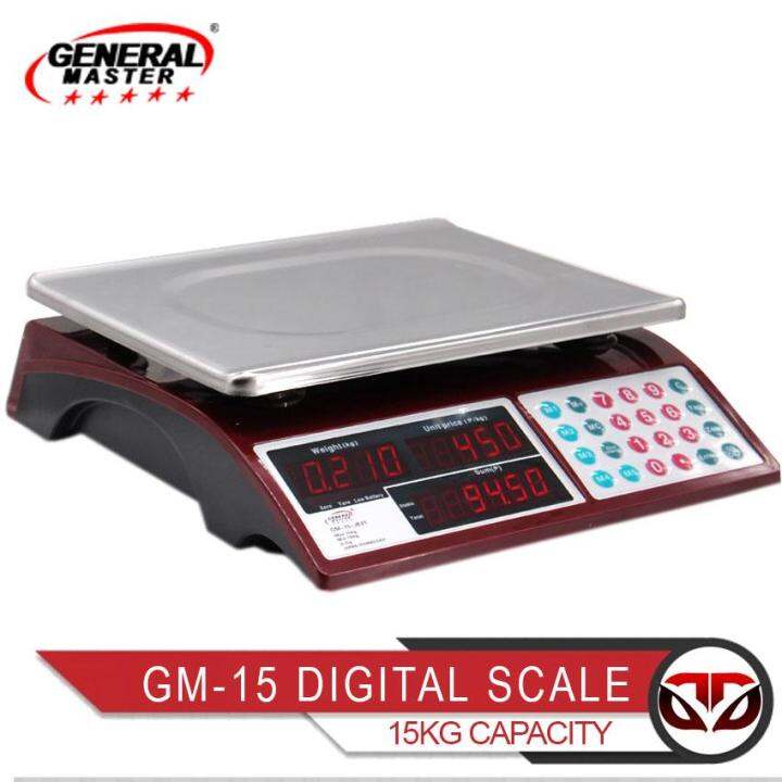 GENERAL MASTER WEIGHING SCALE 15KGS GMD-15 PRICE COMPUTING SCALE AND ...
