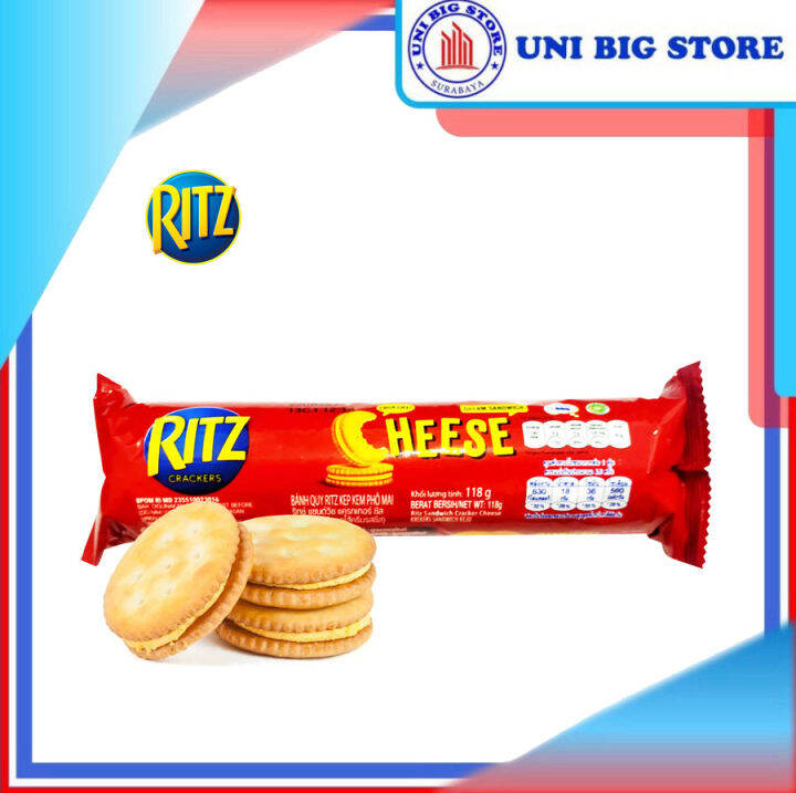 Ritz Sandwich Cheese Krim Keju Crackers Biscuit 118 gr Biskuit Krekers | Lazada Indonesia