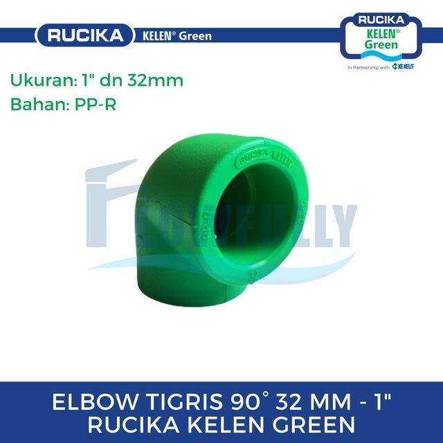 ELBOW 32 MM PPR RUCIKA KELEN GREEN 1 INCH WAVIN TIGRIS KNEE KENI KNIE L | Lazada Indonesia