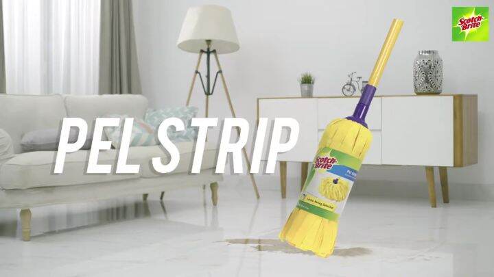 3M Scotch Brite Rayon Yellow Strip Mop Refill Twin Pack - Durable ...
