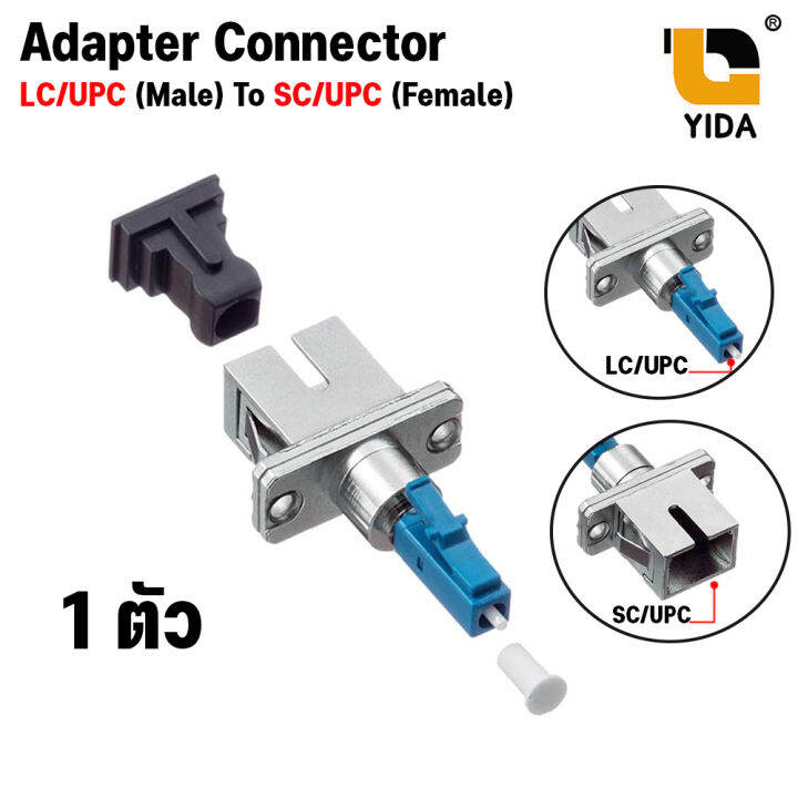 Adapterหัว LC/UPC (Male) To SC/UPC (Female) หัวแปลงไฟเบอร์ออฟติก LC ตัว ...