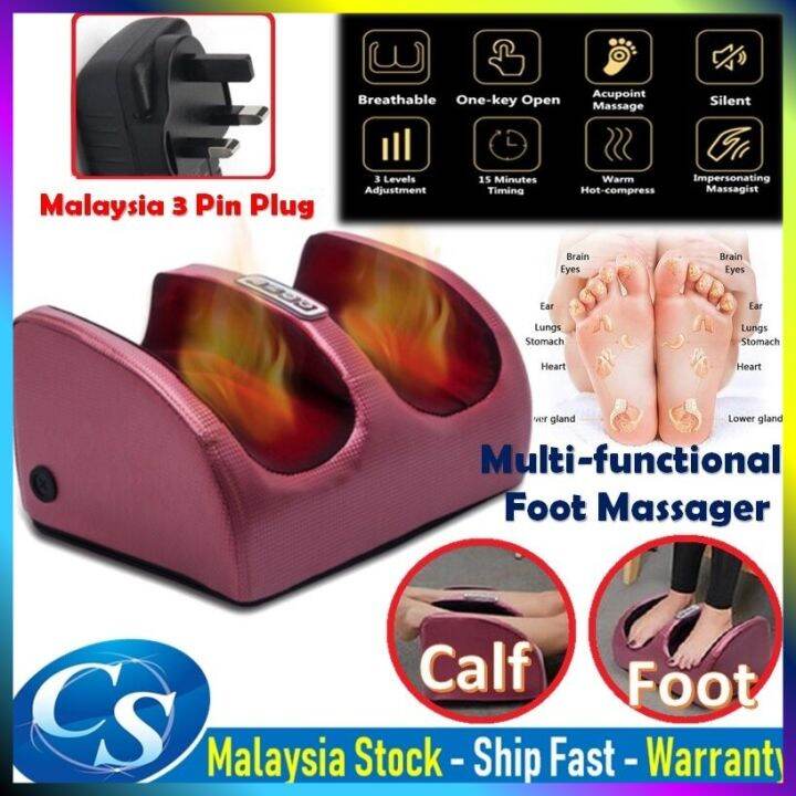 Cs Mall Marvy Living Electric Heating Foot Massager Shiatsu Kneading