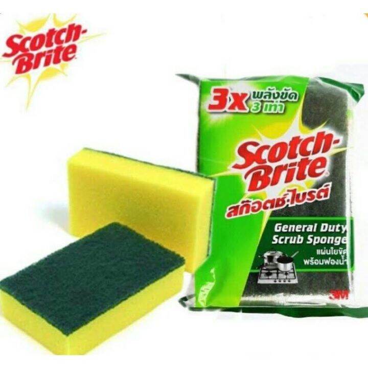 3M SCOTCH-BRITE Thailand Scouring Pad + Sponge Scrub Sponge1's | Lazada
