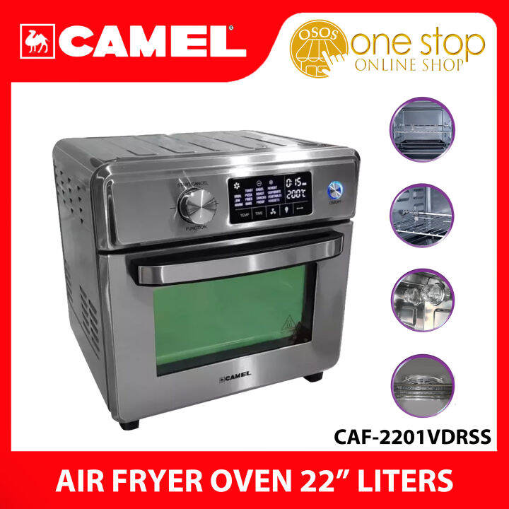 CAMEL by OSOS Air Fryer Oven 22L/1780W Digital with Stainless Interior ...