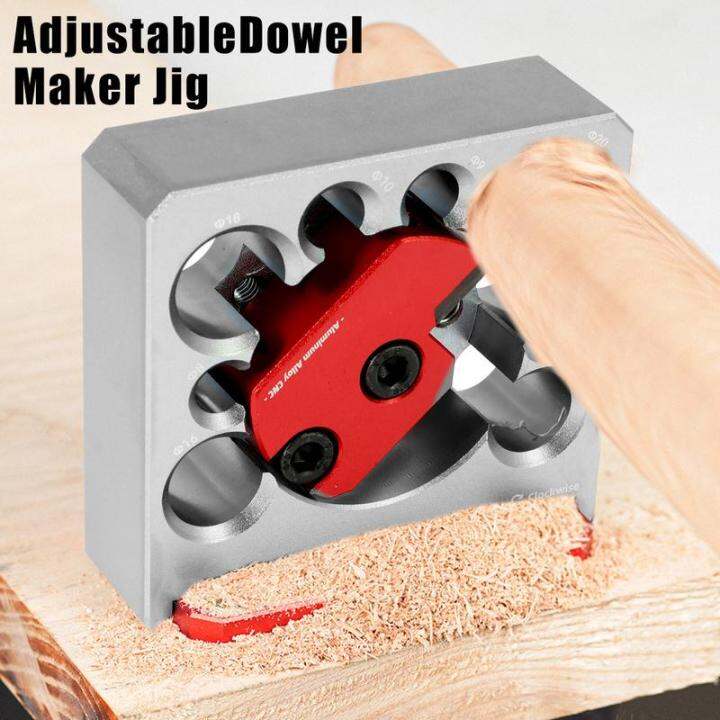 GUFUZI Dowel Maker Cutter for Woodworking Dowel Maker Jig for Round Rod ...
