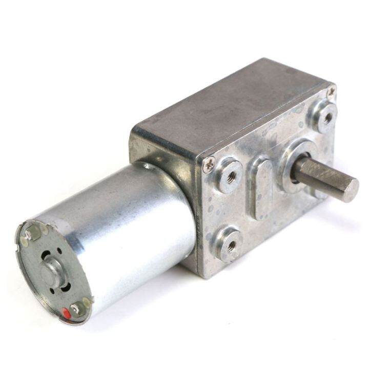 GW370 12V 6rpm Reversible High Worm Geared Motor Torque Turbo DC Motor ...