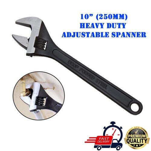 10" (250MM) HEAVY DUTY TYPE ADJUSTABLE SPANNER WRENCH (BLACK) SWITCH ...