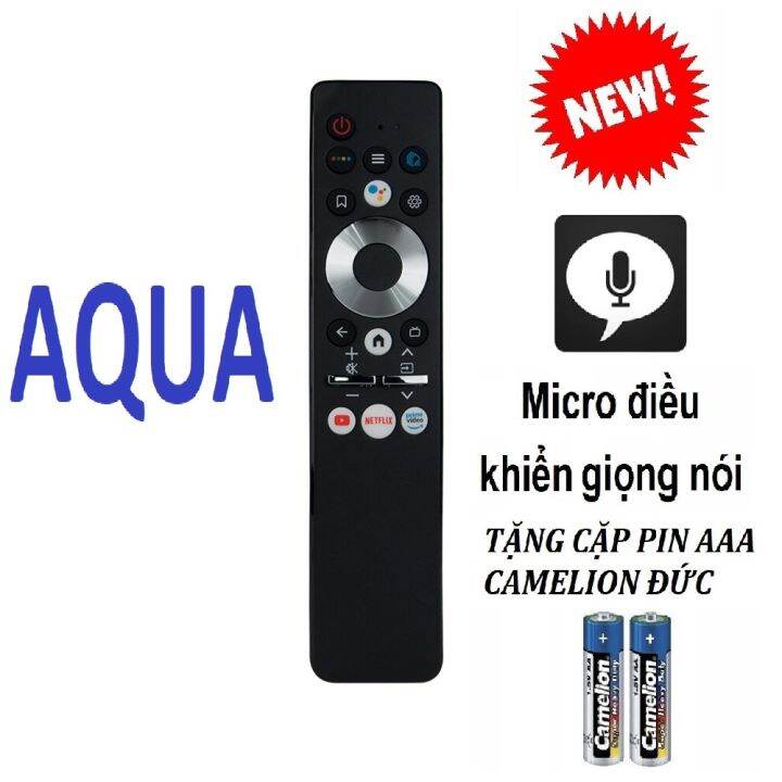 Remote điều khiển tivi AQUA HTR-U29A MICRO ĐIỀU KHIỂN GIỌNG NÓI REMOTE ...