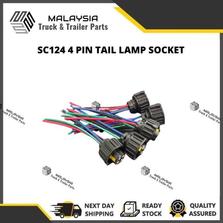 SC124 4 PIN TAIL LAMP SOCKET | Lazada