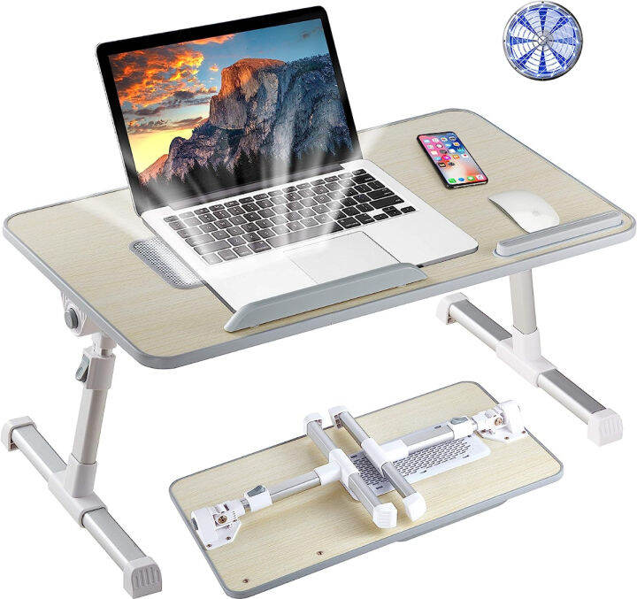8AM Adjustable Laptop Stand Portable Laptop Table with Foldable Legs ...