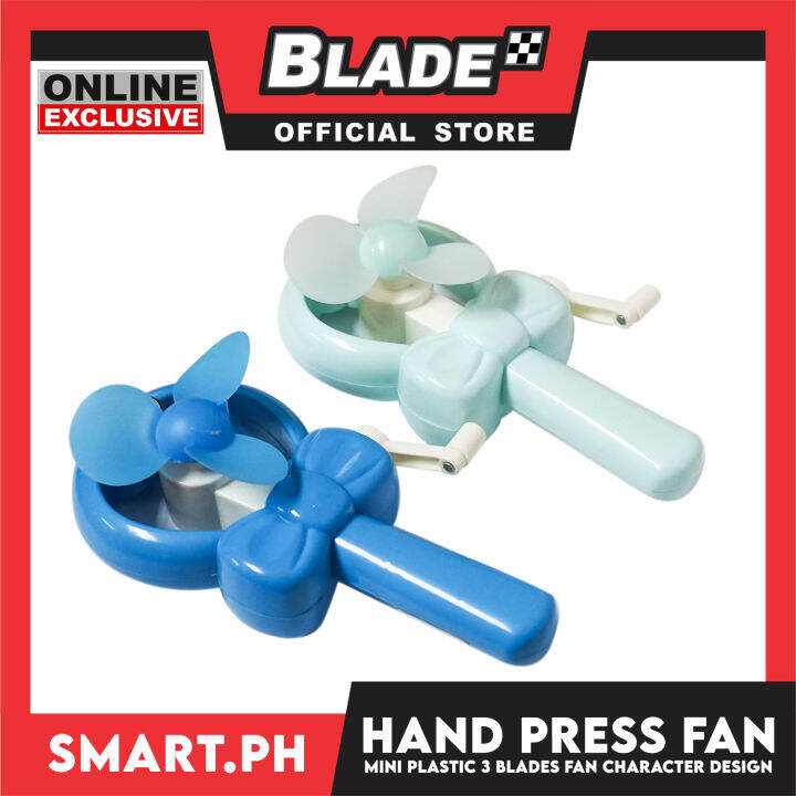 Gifts Hand Press Fan Mini with Character Design (Assorted Colors ...