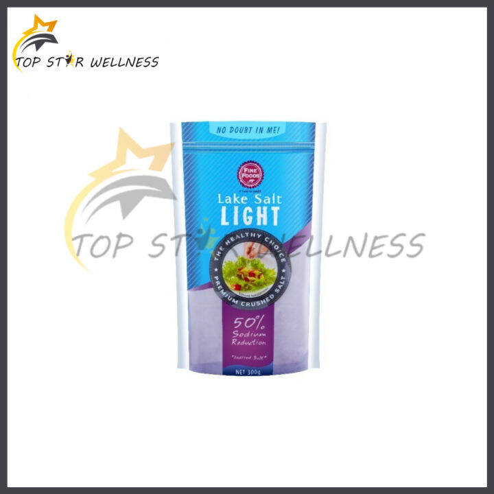 Fine Food Lake Salt Light 50% Sodium Reduction Iodized Salt 300gm | Lazada