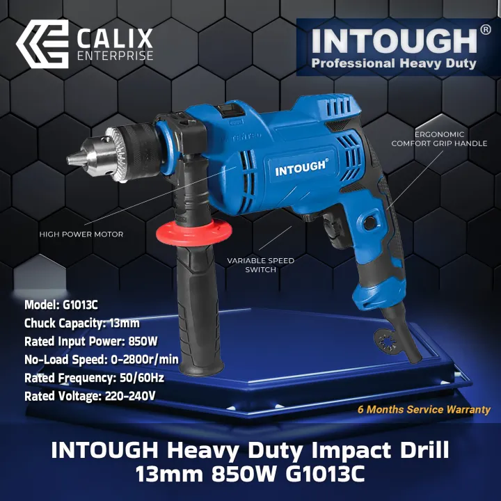 Heavy Duty Impact Drill 13mm 850W - INTOUGH G1013C | Lazada PH