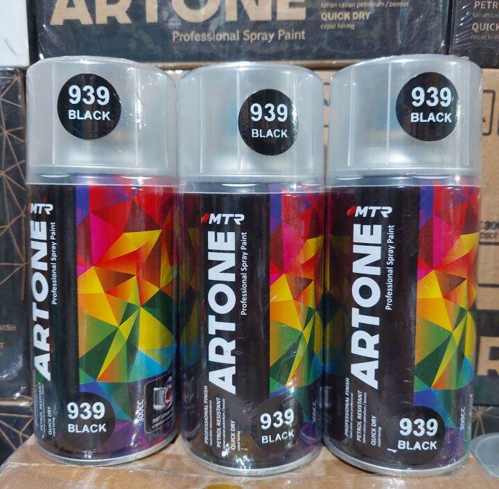 Pilok Pilox Cat MTR ARTONE Black 939 Hitam 300cc Hitam Glossy/Mengkilat ...