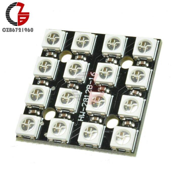 16bit Rgb 4X4นำ Ws2812b Rgb นำ5050ไดรเวอร์สำหรับ Arduino | Lazada.co.th