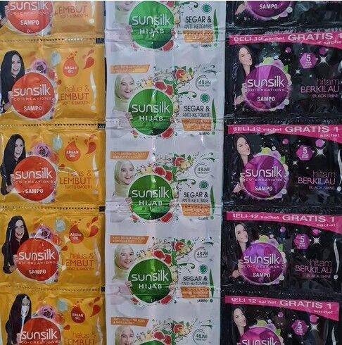 Sunsilk Shampo Renceng Isi 12 Sachet | Lazada Indonesia