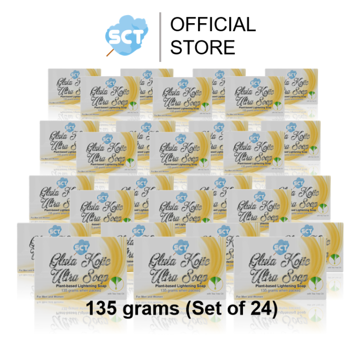 [Bundle] SCT Gluta Kojic Ultra SOAP Plant-based Lightening SOAP; 24 ...