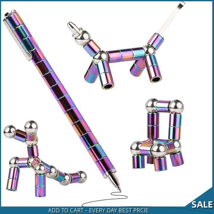 High Quality Magnetic Decompression Metal Pen Multi-function Writing Magnet Ballpoint Pen Gifts ...