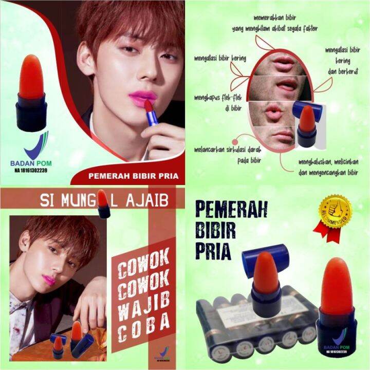 Pemerah Bibir Perokok Melindungi dan mengurangi bibir pecah- pecah ...