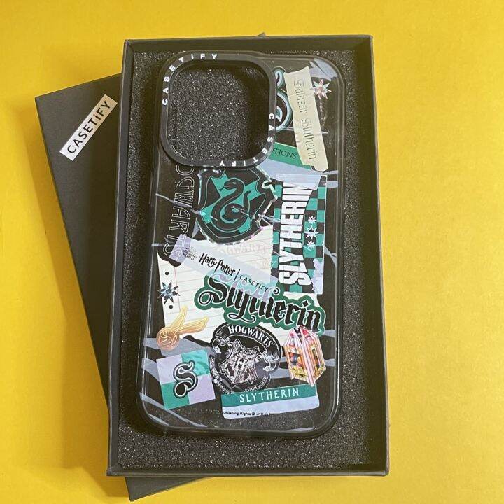 Casetify X HP Sly Label ขอบสีดำแบบอักษร Sideband ชัดเจน Apple IPhone 11 ...