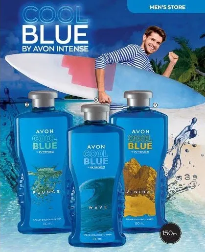 AVON - Cool Blue Splash Cologne for MEN 150 ML | Lazada PH