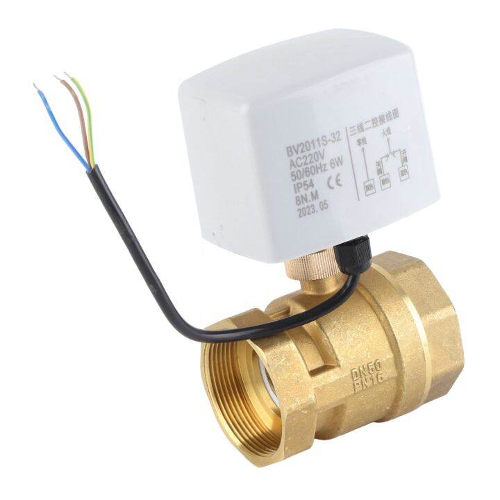 AC 220V DN50 2inch 2-Way 3-Wire Brass Electric Motorized Ball Valve | Lazada PH