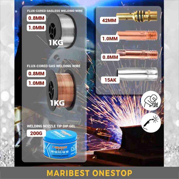 15AK MIG / MAG WELDING TORCH ACCESSORIES CONTACT TIP CONDUCTIVE NOZZLE 1KG FLUX CORED GAS ...