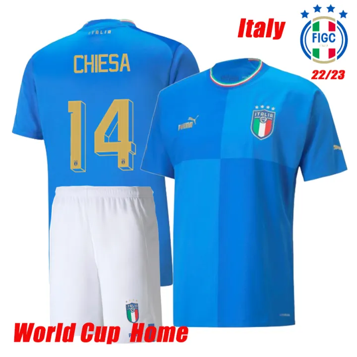 World Cup 2022-2023 BONUCCI ITALY home adult suit soccer Jersey(top ...
