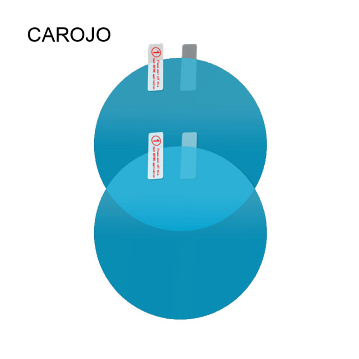 CAROJO ฟิล์มกระจกมองหลังกันฝน2ชิ้น,ฟิล์มติดกระจกมองหลังรถฟิล์มกันหมอก ...