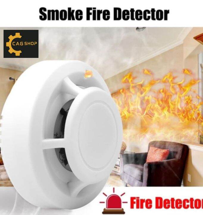 CAG Shop Fire Smoke Sensitive Sensor Stand Alone and Wireless Fire ...