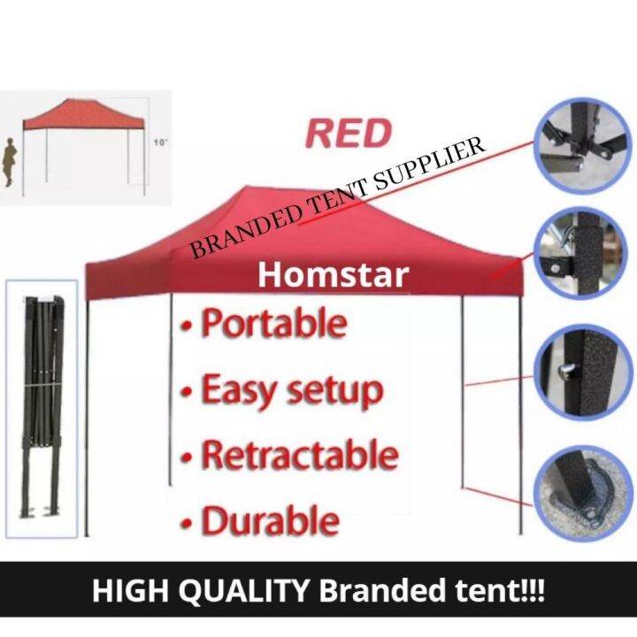 3m x 4.5m Retractable tent "UPGRADED" Homstar Frame with "PVC tarpaulin ...