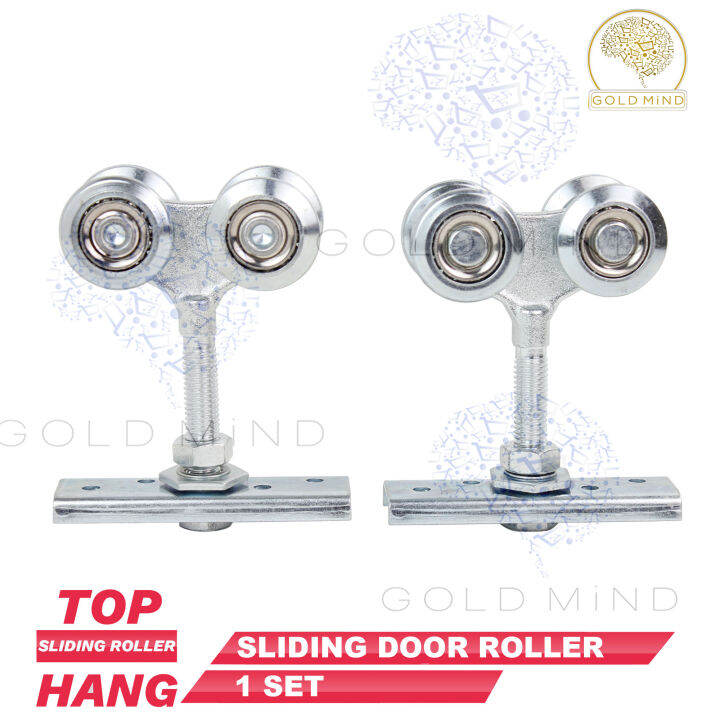 Heavy Duty Top Hang Sliding Roller Roller Hung 4 Wheels 50kg 1 Set