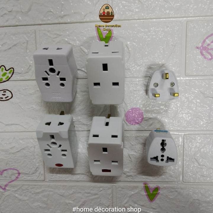 (HomeDecor) 2 unit plug socket expand home plug extension socket / plug ...