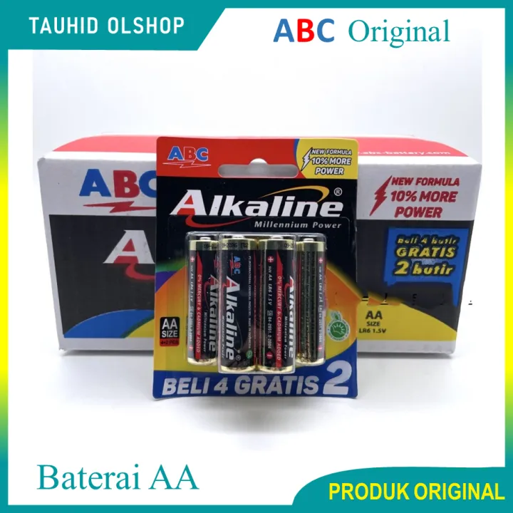 Baterai ABC Alkaline ORIGINAL Harga Perbiji | Lazada Indonesia