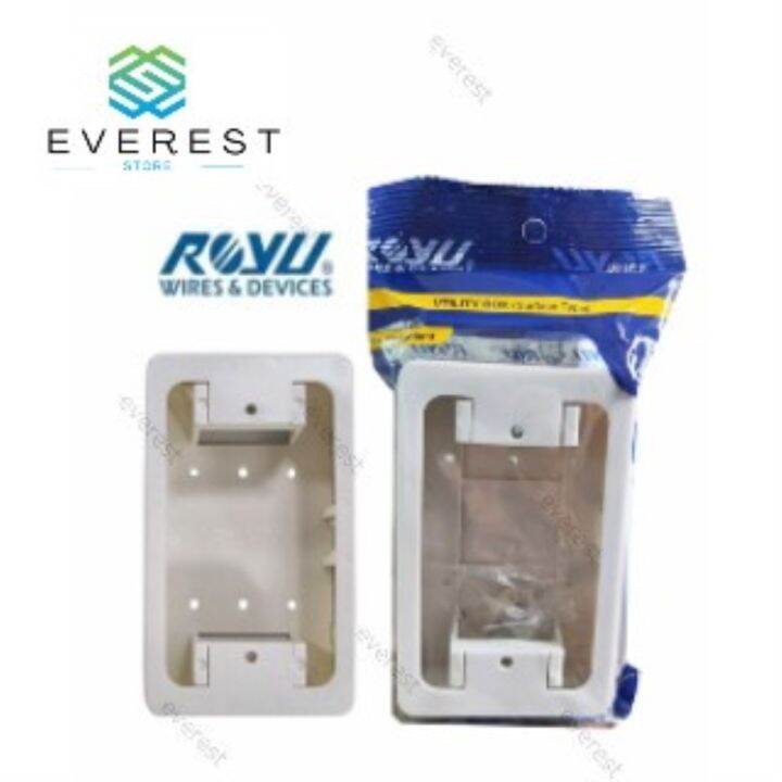Royu PVC Amco Box / Surface Type Utility Box with Tox and Screw ...