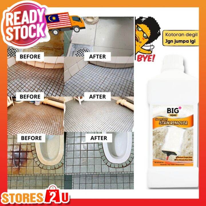 BIG+ Heavy Duty Stain Remover (1000ml) Tile Cleaner Mosaic Toilet ...