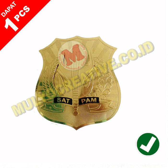 Pin Satpam - Pin Atribut Seragam Satpam Model Perisai /1Pcs | Lazada ...