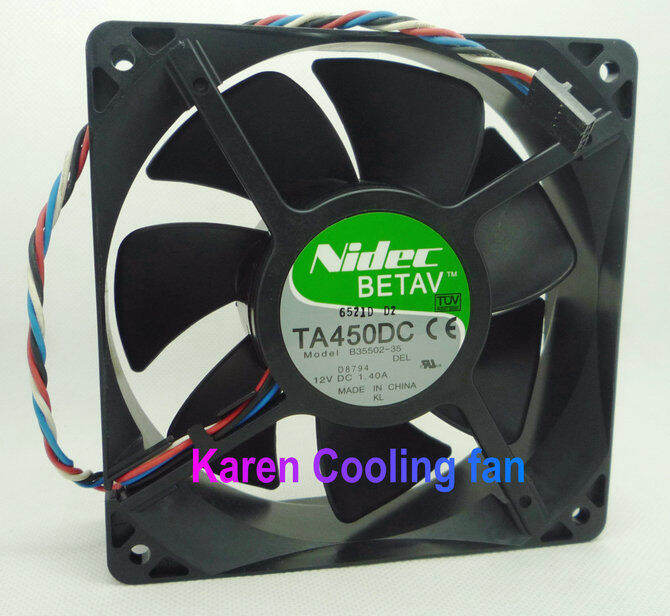 Nidec 12cm 12038 12v 1.4a Ta450dc B35502-35 Cpu Cooler Heatsink Axial ...