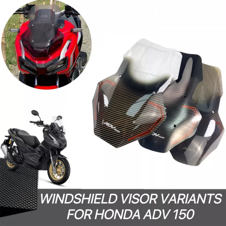 NEW Honda ADV 150 Windshield Visor Carbon Design Motorcycle Accessories ...