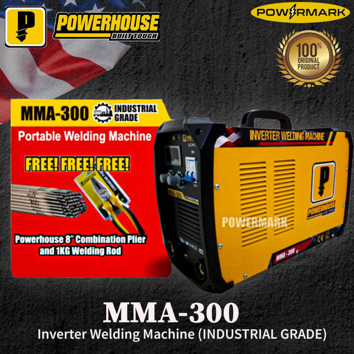 POWERHOUSE MMA-300 Inverter Welding Machine (Hyper Series) with FREE Powerhouse Combination ...